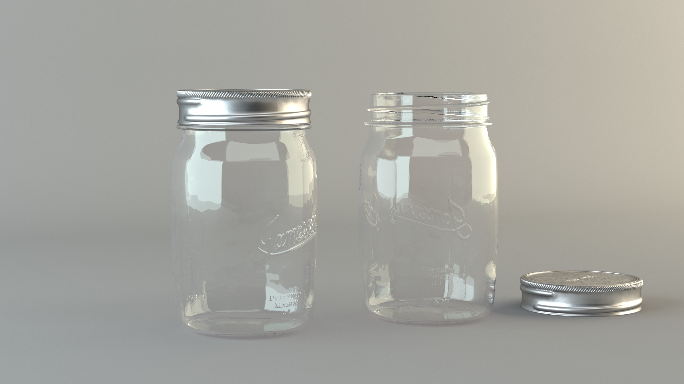 mason jar 3d model