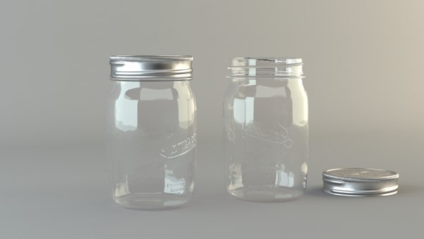 mason jar 3d model