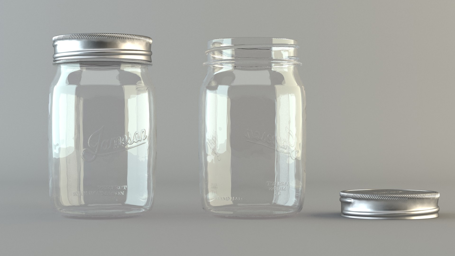 mason jar 3d model