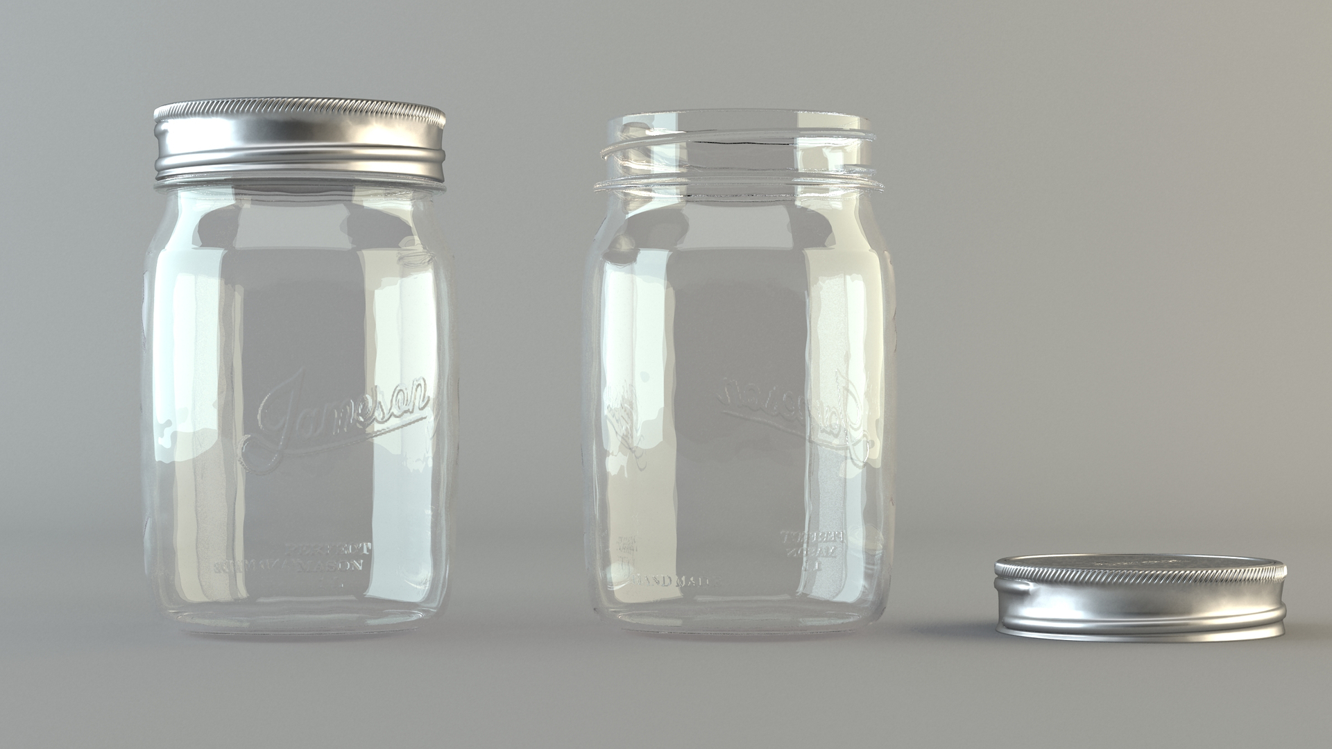 mason jar 3d model