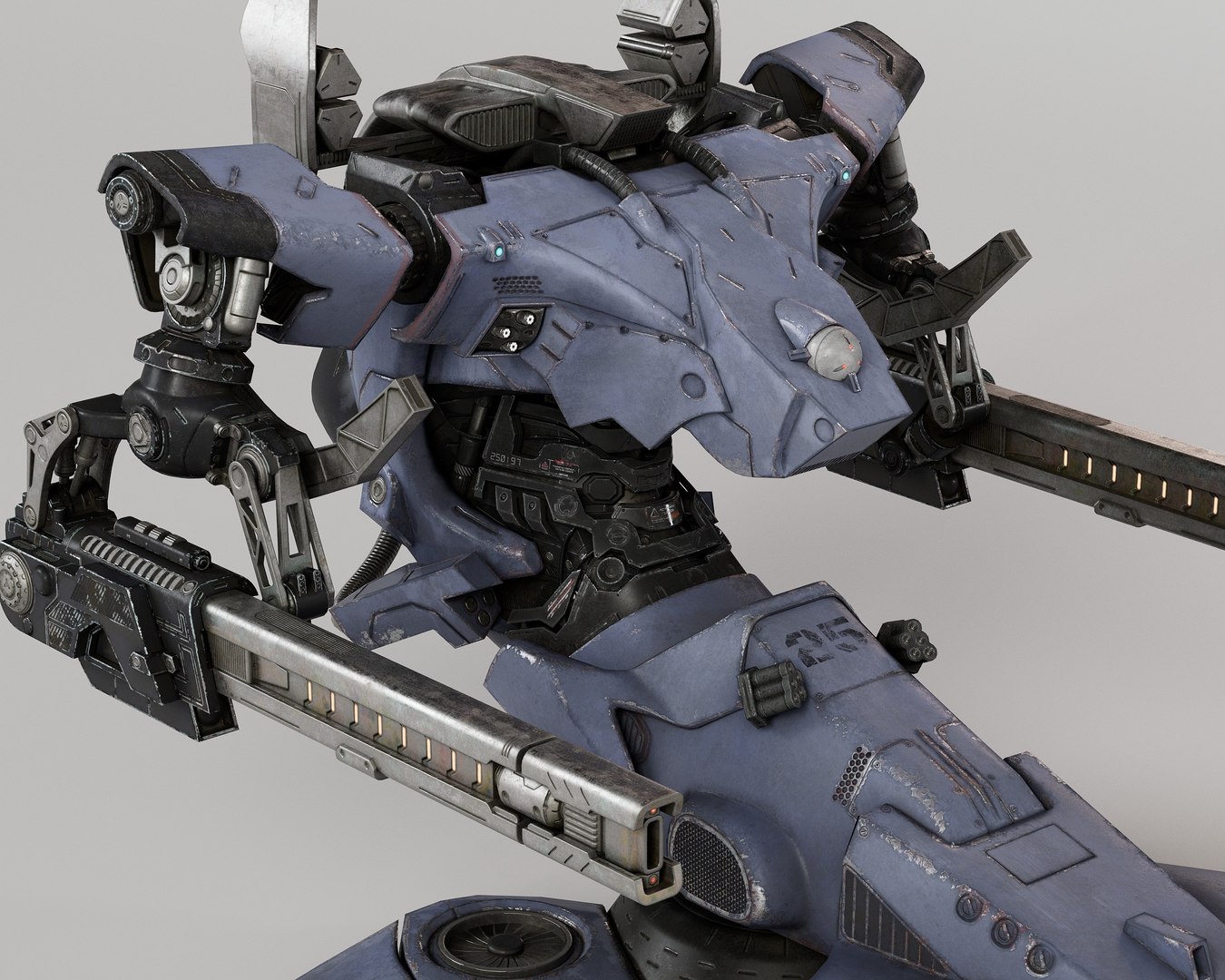 3D Hover Mech Model - TurboSquid 2303188