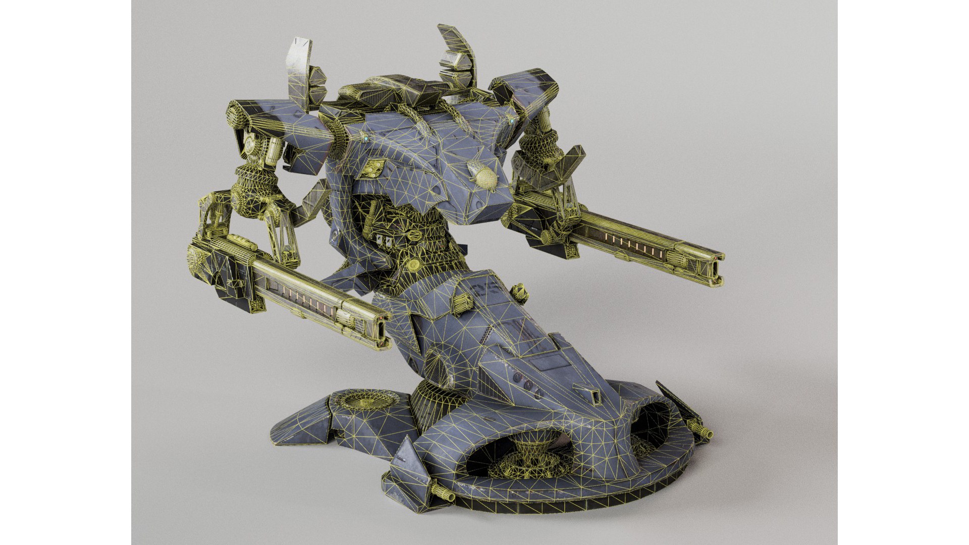 3D Hover Mech Model - TurboSquid 2303188