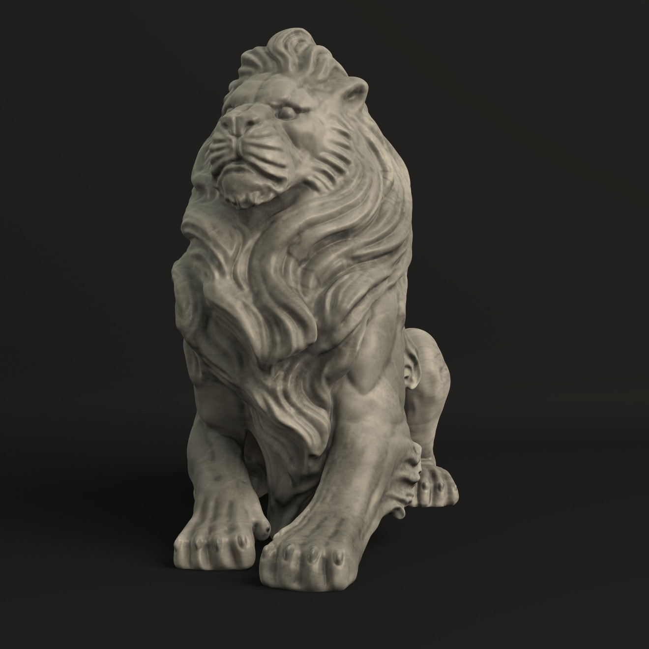 maya stone lion
