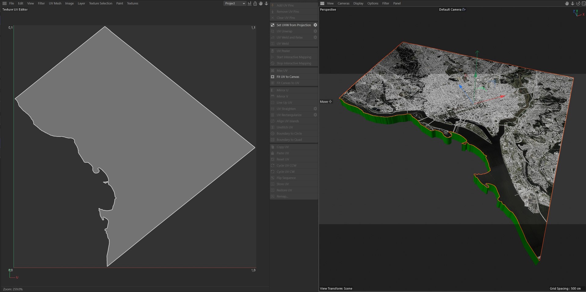 3D Washington DC Terrain City - TurboSquid 2427716
