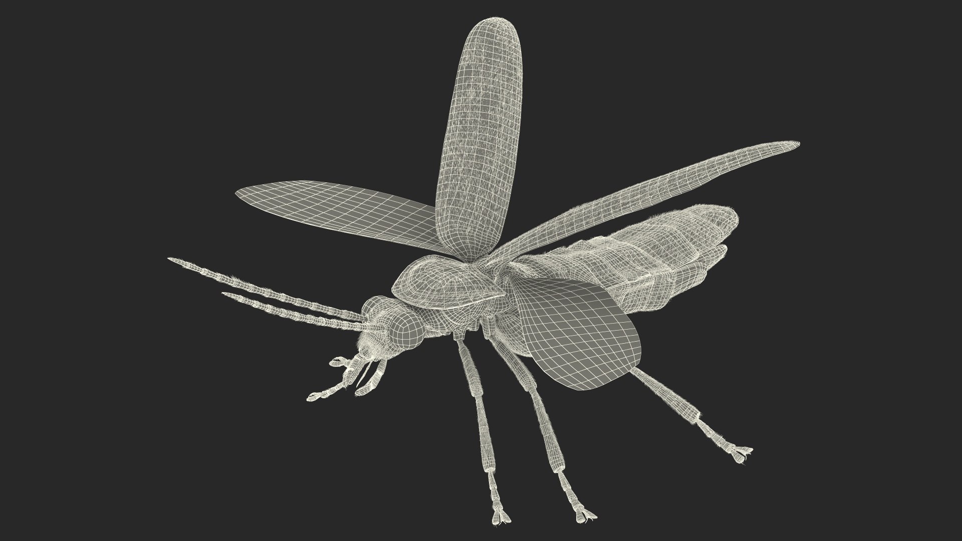 Glowing Firefly Basic Pose Fur 3D - TurboSquid 2170495