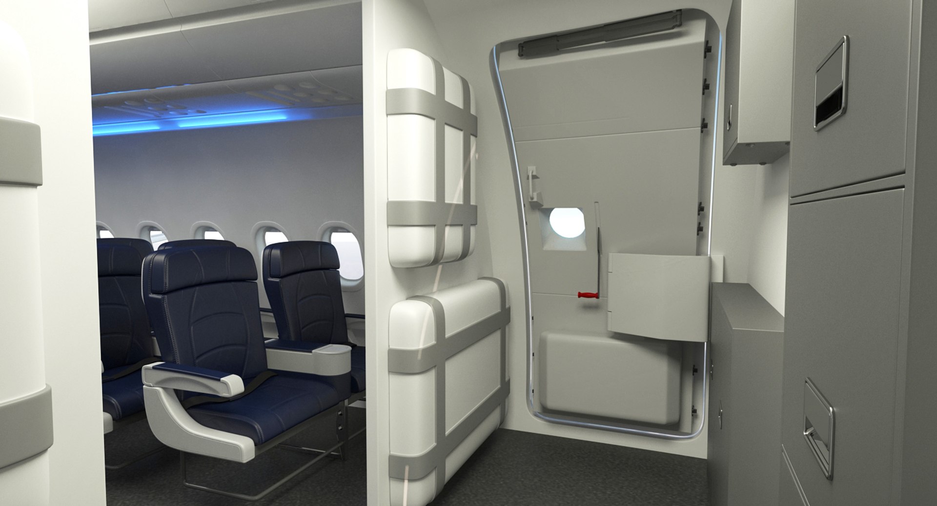 3D airbus a321 interior cockpit - TurboSquid 1289558