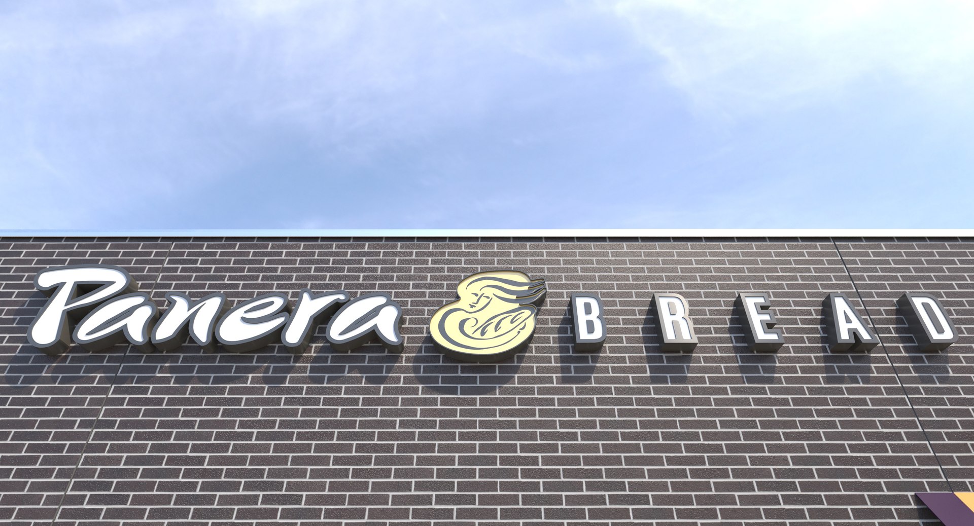3D exterior panera bread site - TurboSquid 1246839
