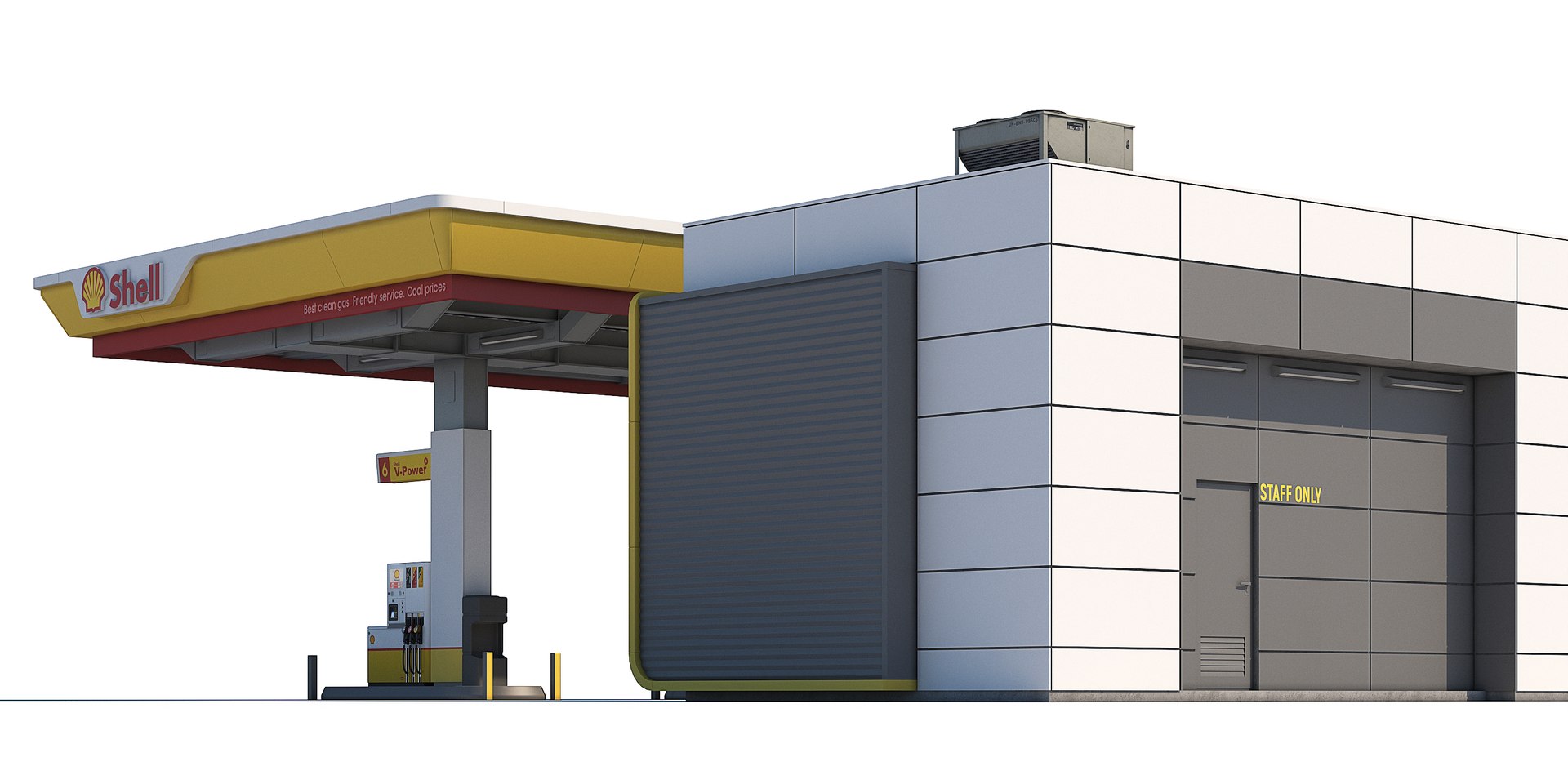 3D Shell Gas Station 4 - TurboSquid 1911003
