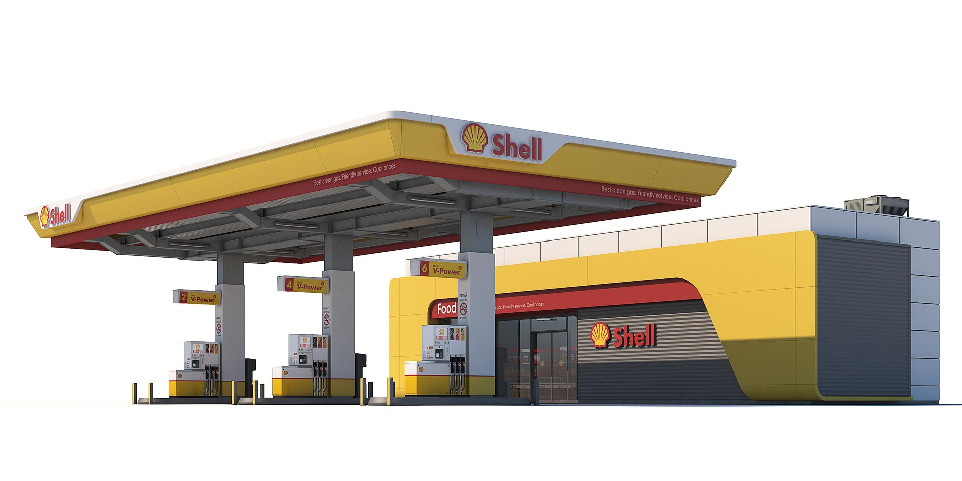 3D Shell Gas Station 4 - TurboSquid 1911003