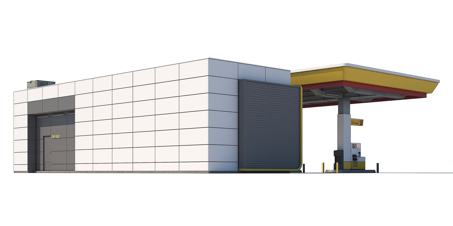 3D Shell Gas Station 4 - TurboSquid 1911003