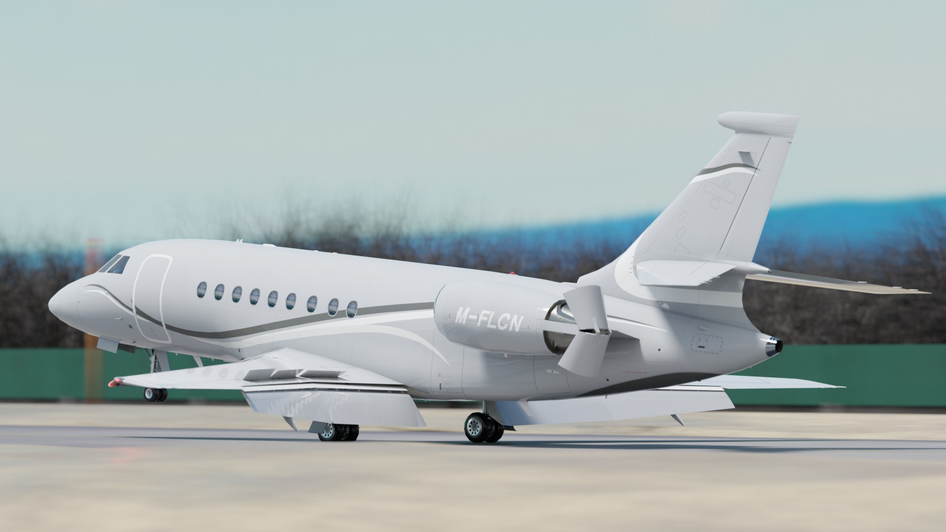 3D Dassault Falcon 2000EX Model - TurboSquid 2220776