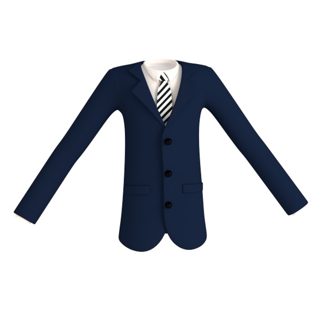 Male Suit Cartoon 3ds