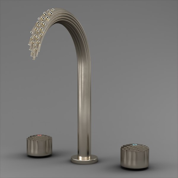 3D Silver Swan Faucet - TurboSquid 1753750