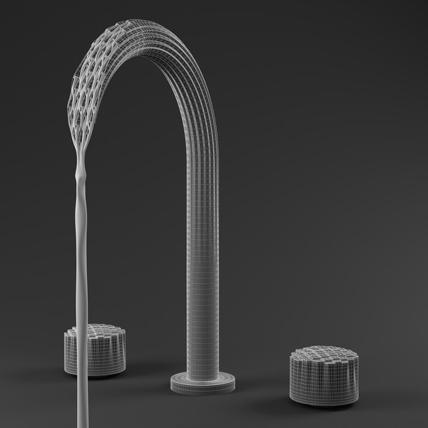 3D Silver Swan Faucet - TurboSquid 1753750