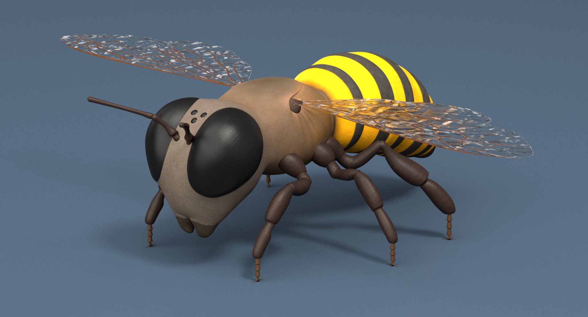 Cartoon Bee Model - TurboSquid 1356215