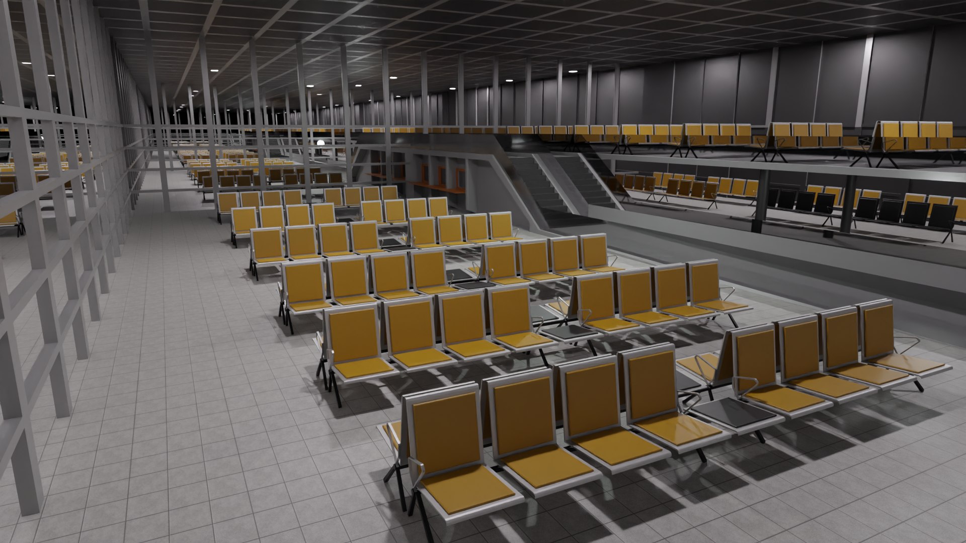 Airport Interior 3D Model - TurboSquid 1923966