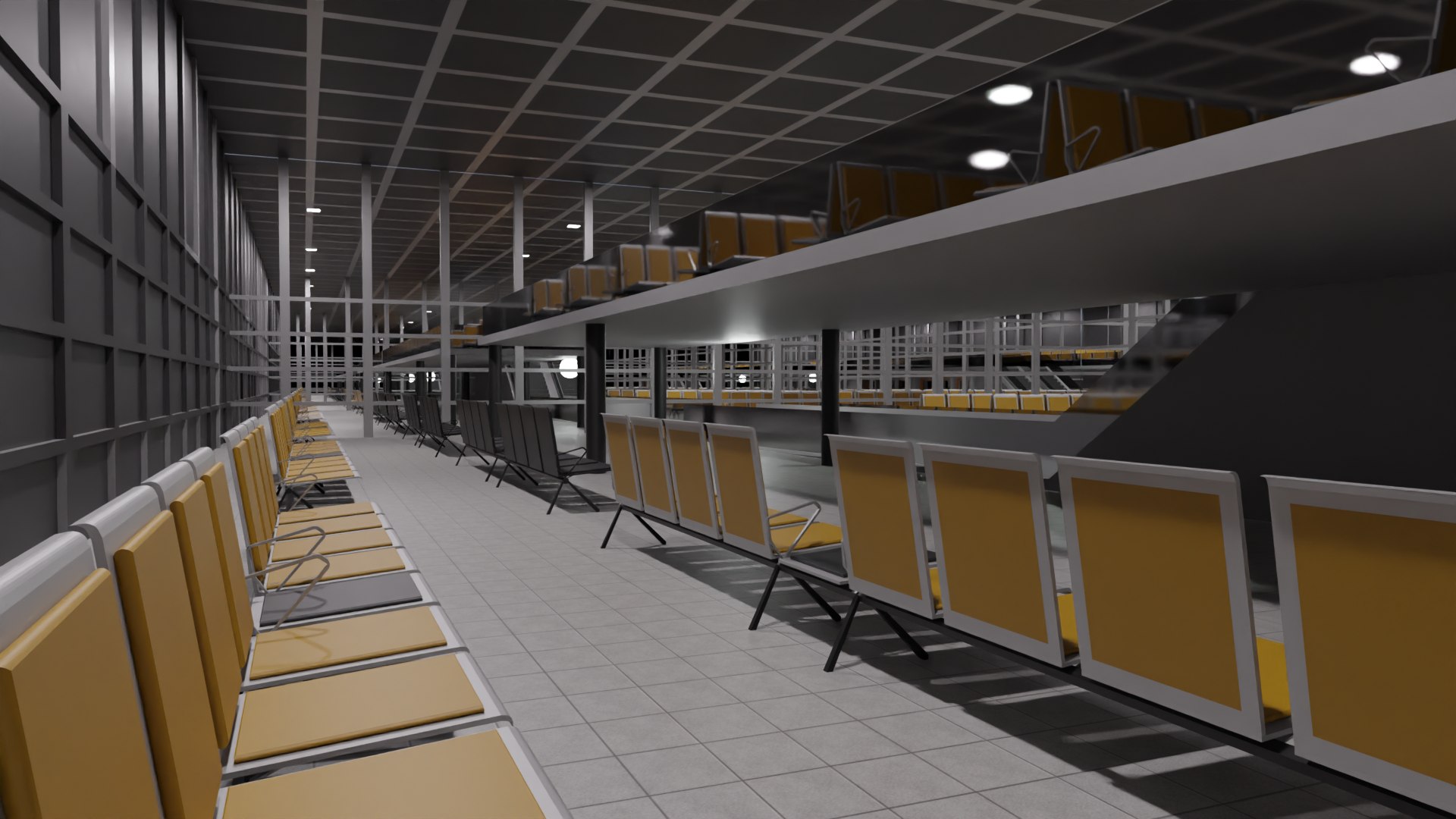 Airport Interior 3D Model - TurboSquid 1923966