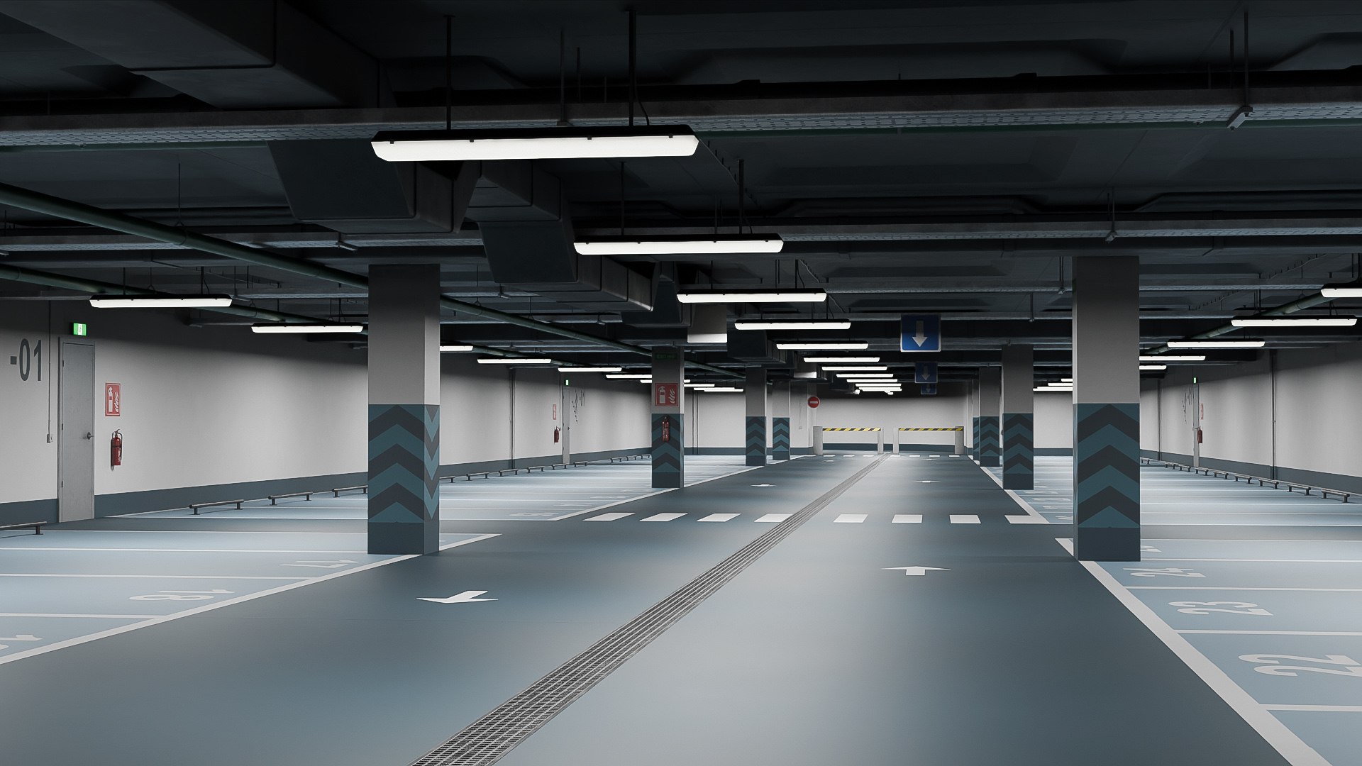 Low Poly Modular Parking 3D Model - TurboSquid 2365380