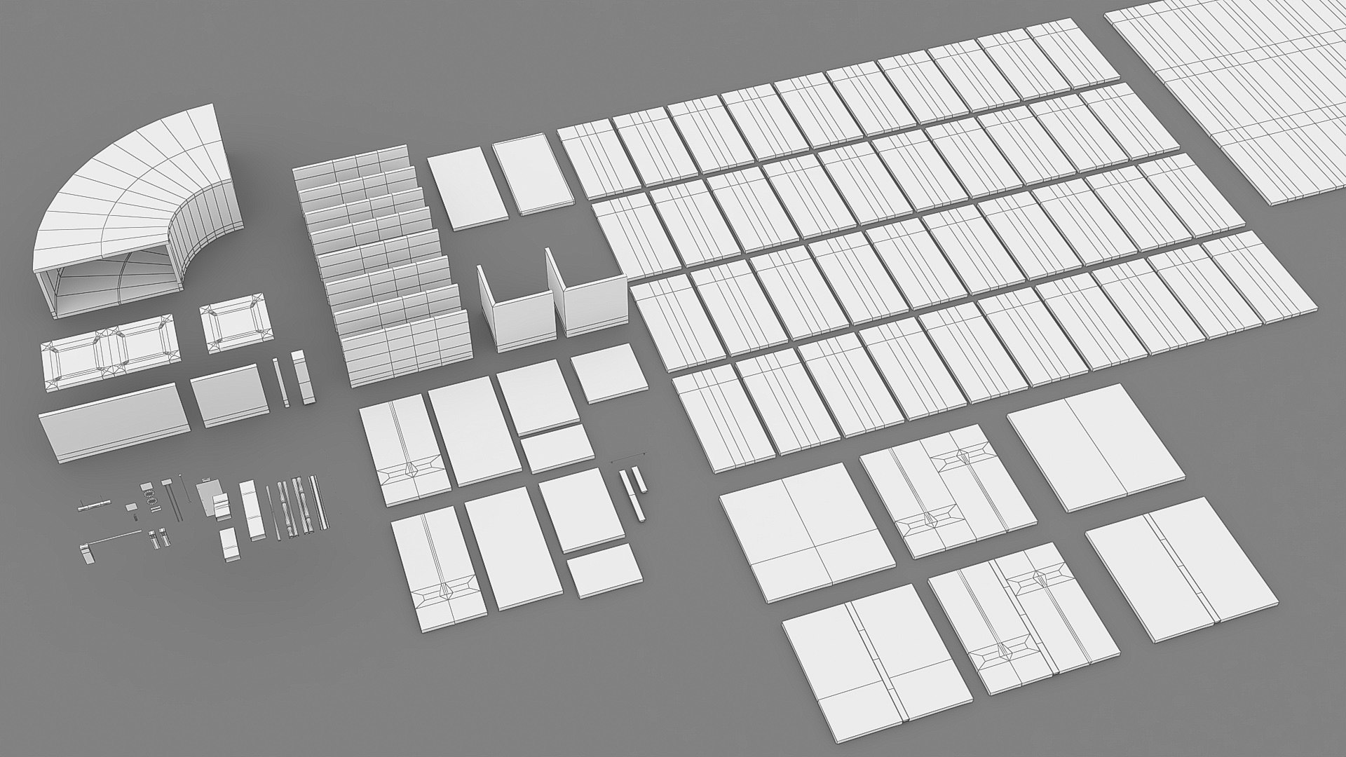 Low Poly Modular Parking 3D Model - TurboSquid 2365380