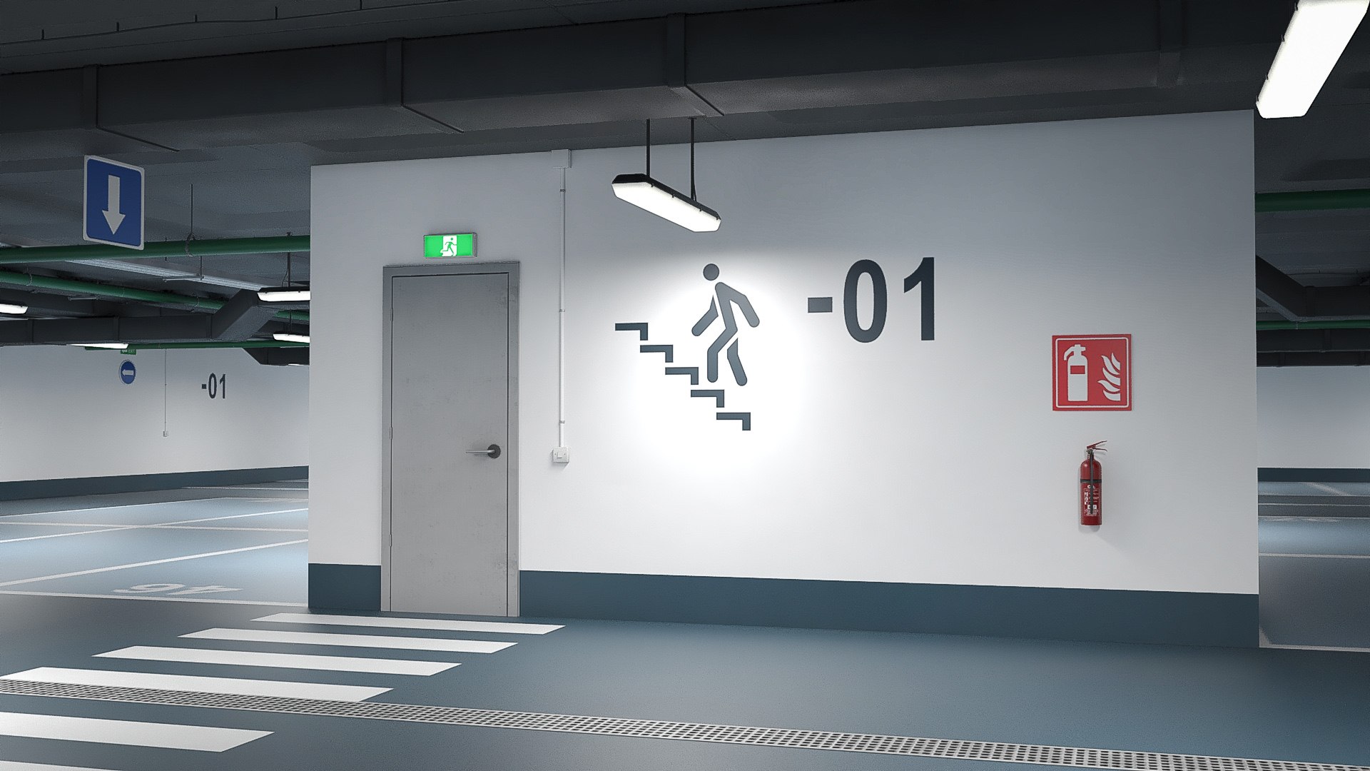 Low Poly Modular Parking 3D Model - TurboSquid 2365380