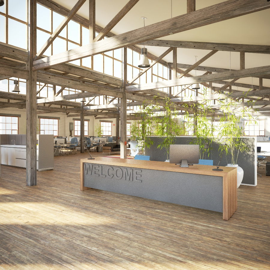 3d office interior model