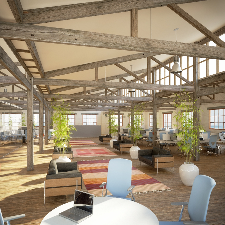 3d office interior model