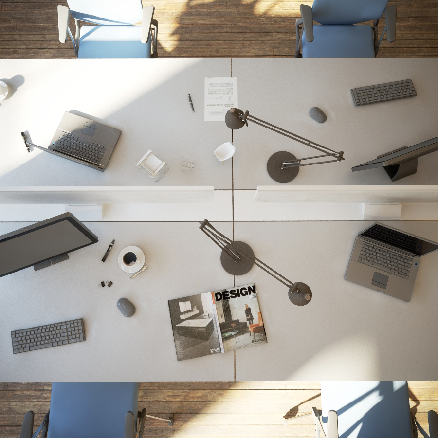 3d office interior model