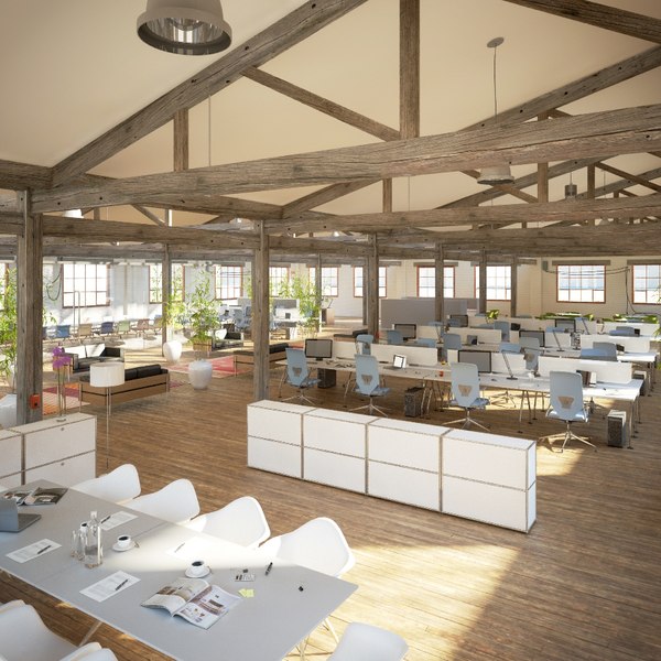 3d office interior model