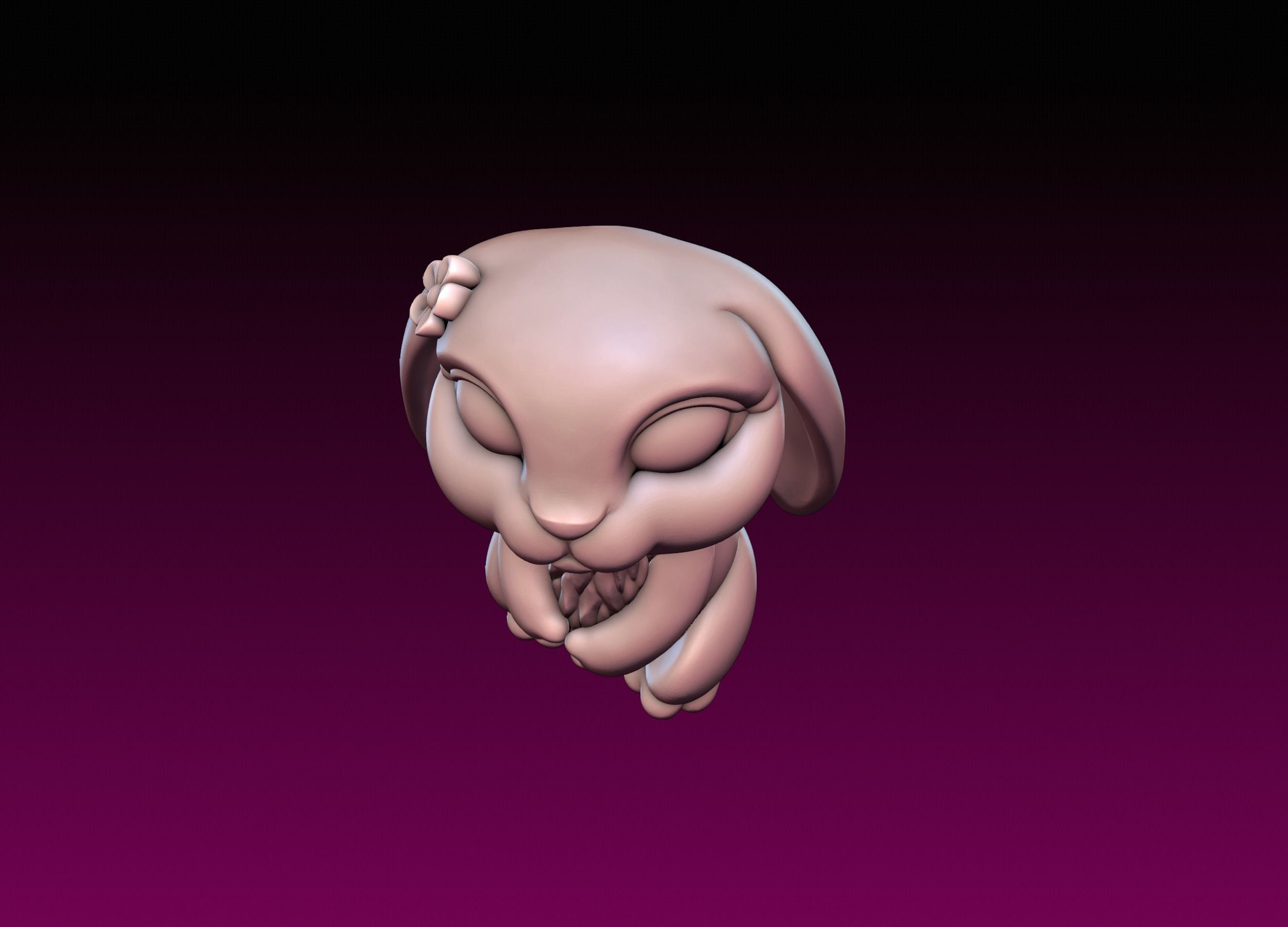 Cartoon Little Bunny Girl 3D print 3D model - TurboSquid 1873839