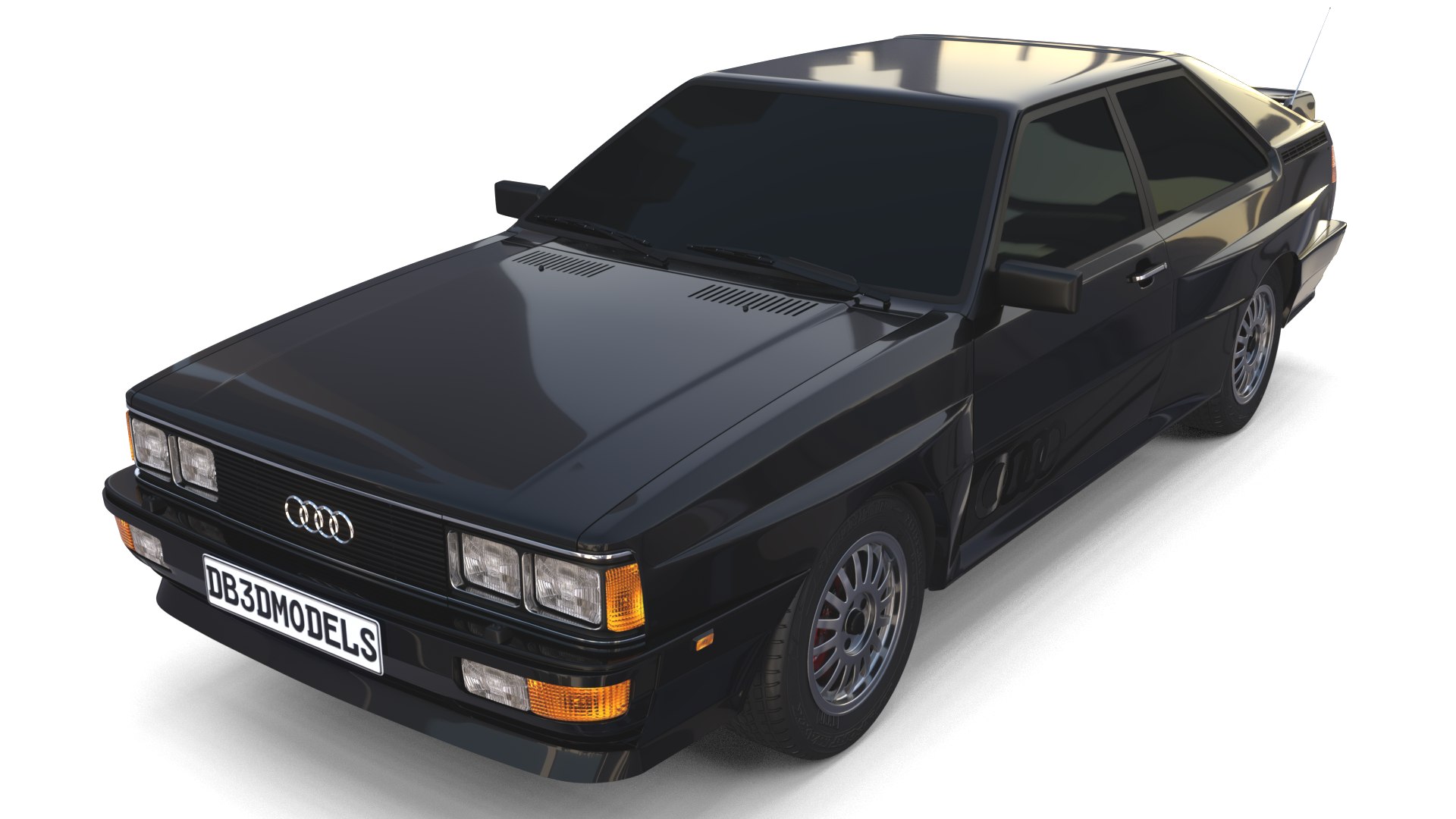 1981 audi coupe quattro 3D model - TurboSquid 1247557