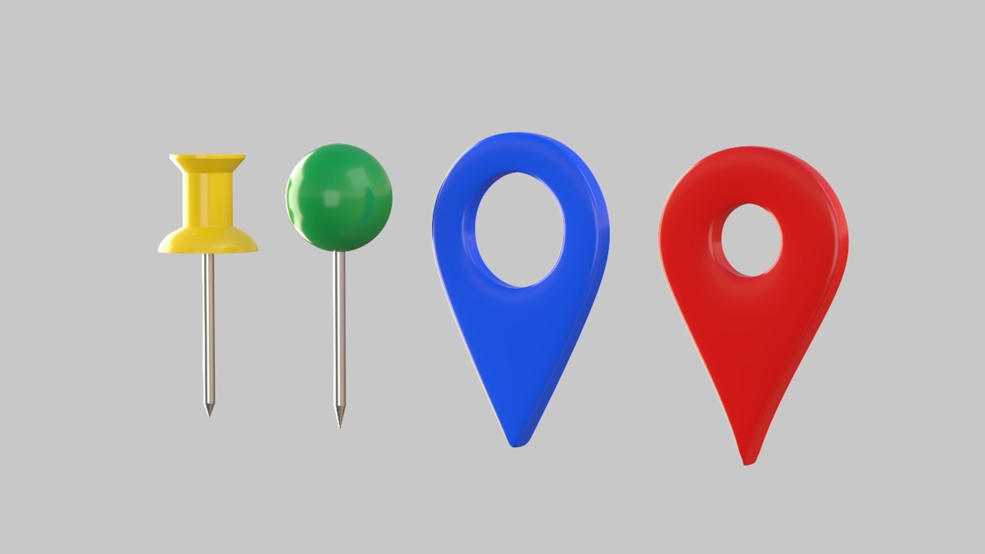 3D Navigation Symbols Collection Model - TurboSquid 2379582