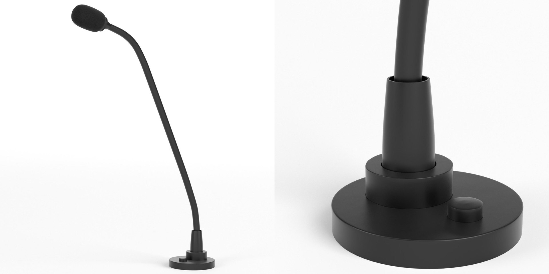 Podium Microphone 3D Model - TurboSquid 1442486