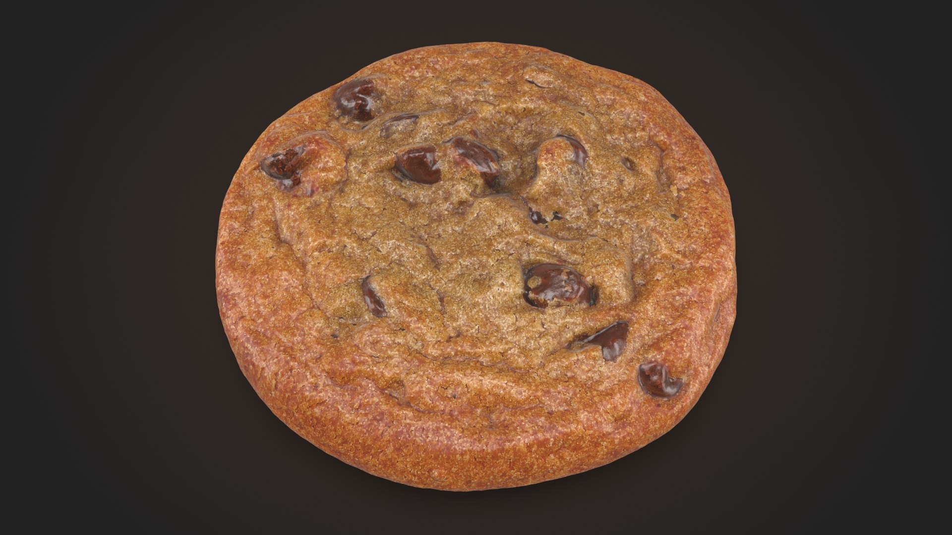 Chocolate Chip Cookie model - TurboSquid 1941394