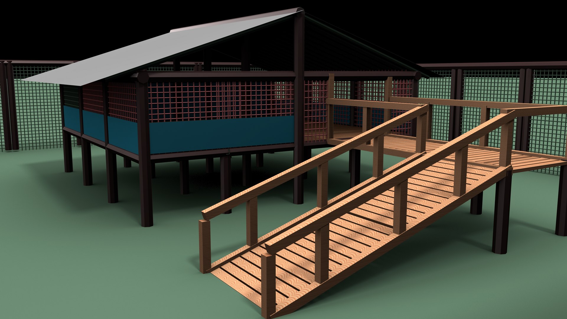 3D Model Sheep Shed - TurboSquid 2316473