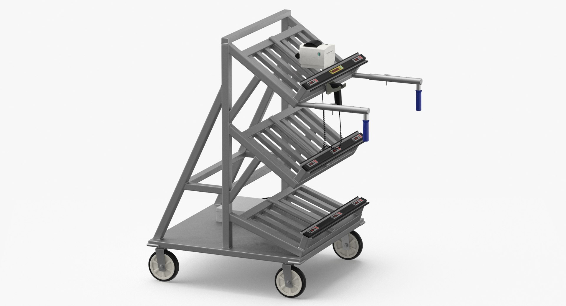 Automated Batch Picking Cart Empty And Full 3D Model - TurboSquid 2013584