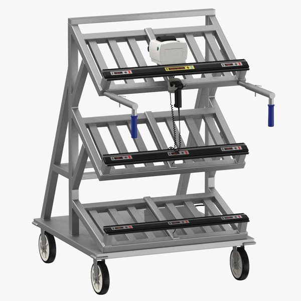 Automated Batch Picking Cart Empty and Full 3D model - TurboSquid 2013584