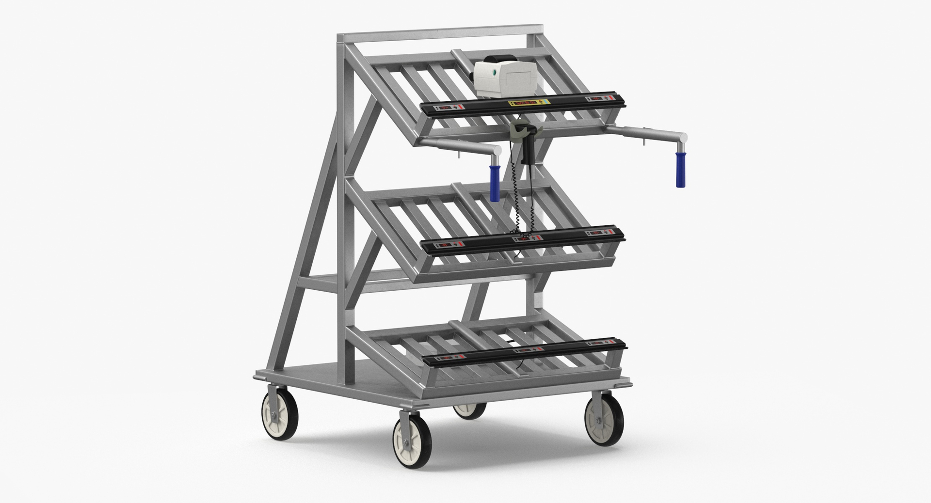 Automated Batch Picking Cart Empty And Full 3D Model - TurboSquid 2013584