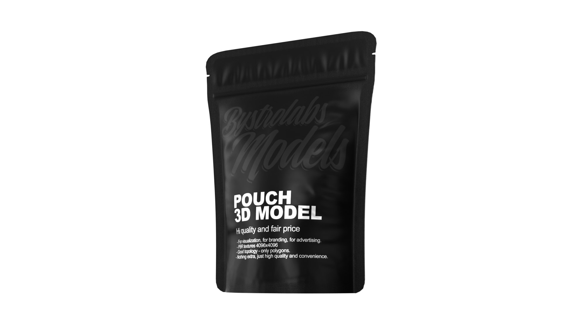 Resealable Food Pouch Bag 3D Model - TurboSquid 2277457