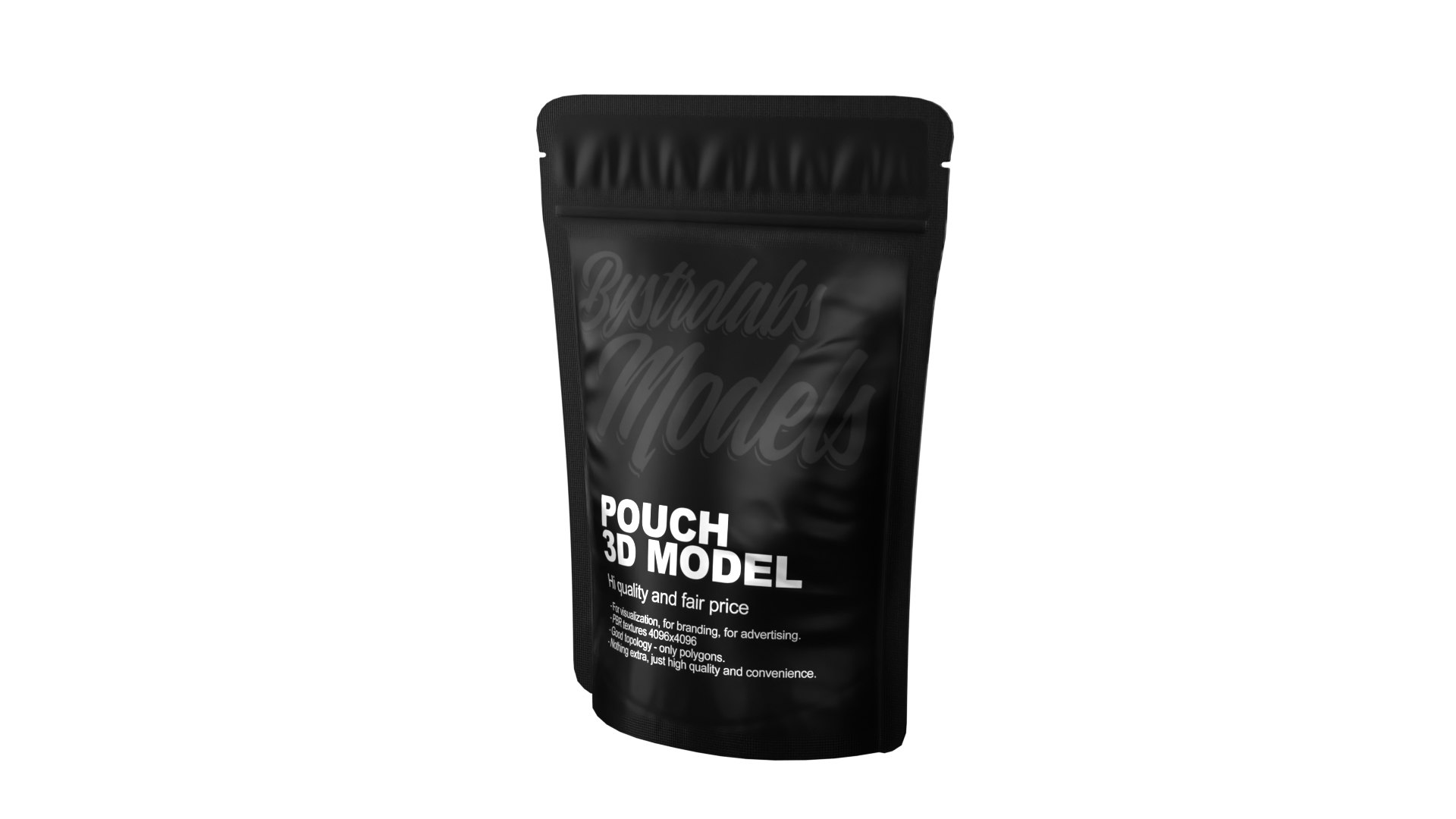 Resealable Food Pouch Bag 3D Model - TurboSquid 2277457