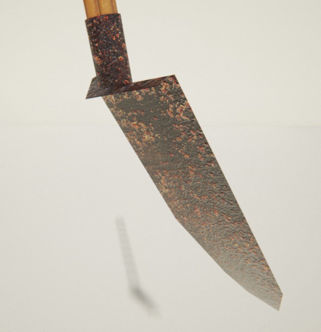 Long Spade Shovel 3d Model