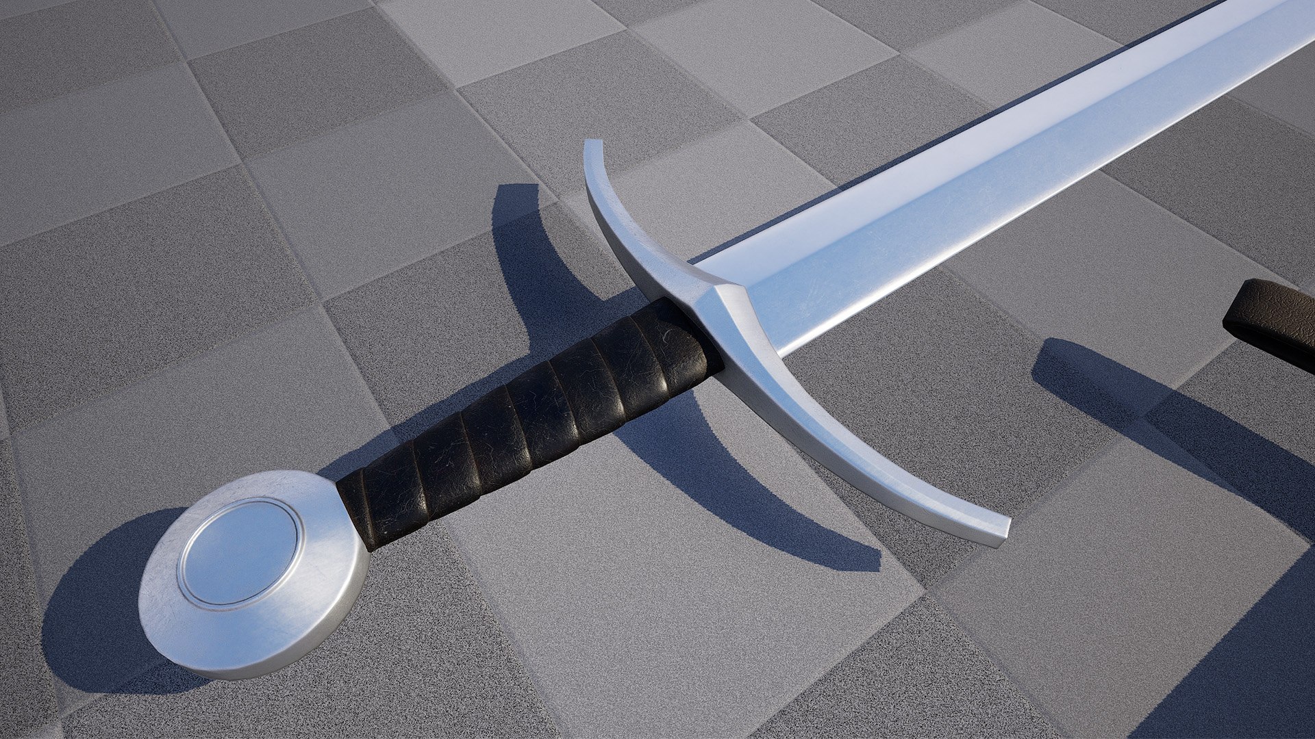 Medieval Sword 04 Low Poly Plus Old Texture And Sheath 3D Model ...