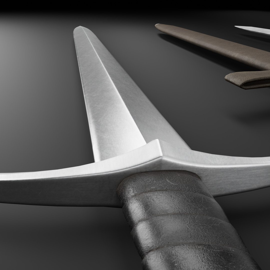 Medieval Sword 04 Low Poly Plus Old Texture And Sheath 3D Model ...