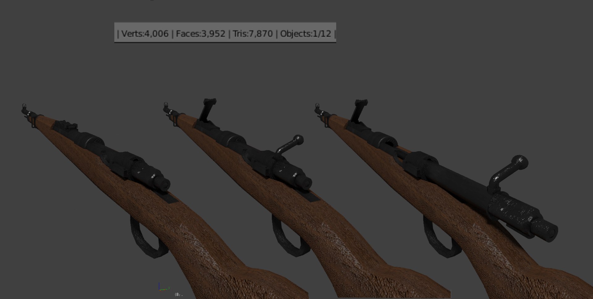 3D Kar Rifle Ww2 Modular Model - TurboSquid 1176990
