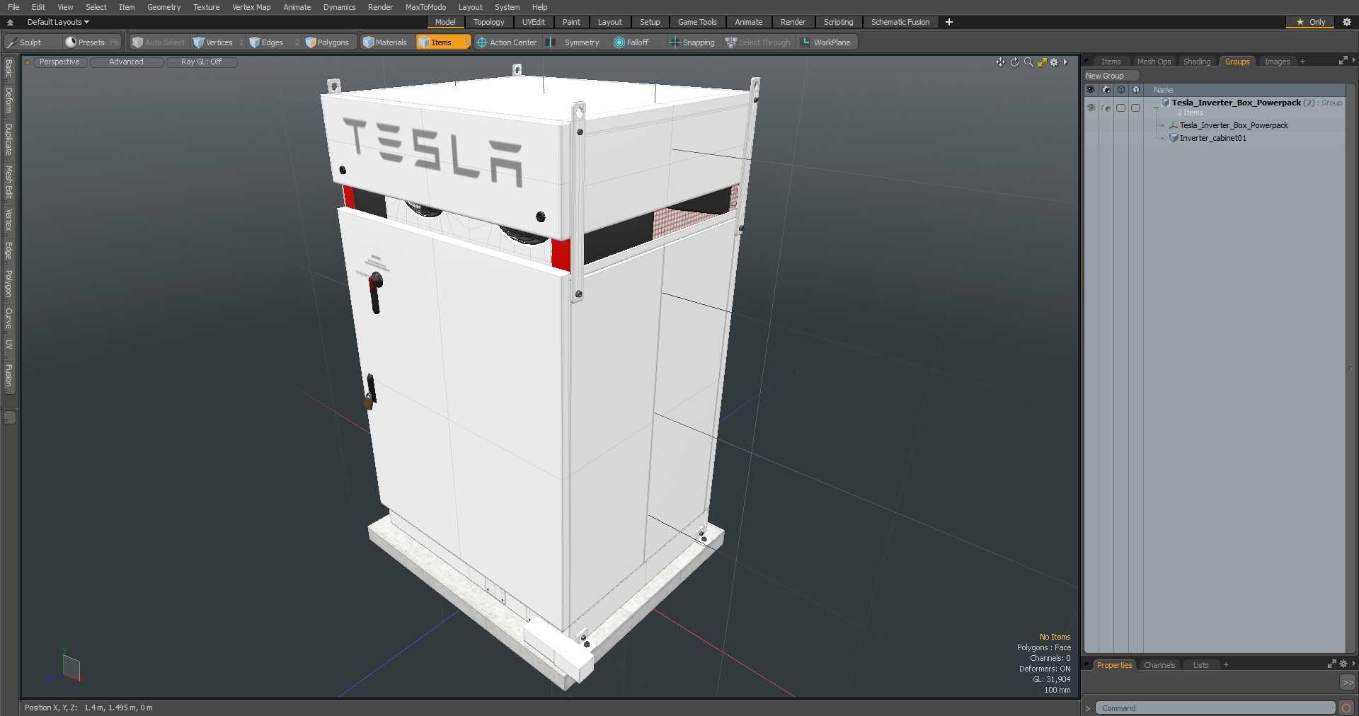 3D Tesla Inverter Box Powerpack - TurboSquid 2151633