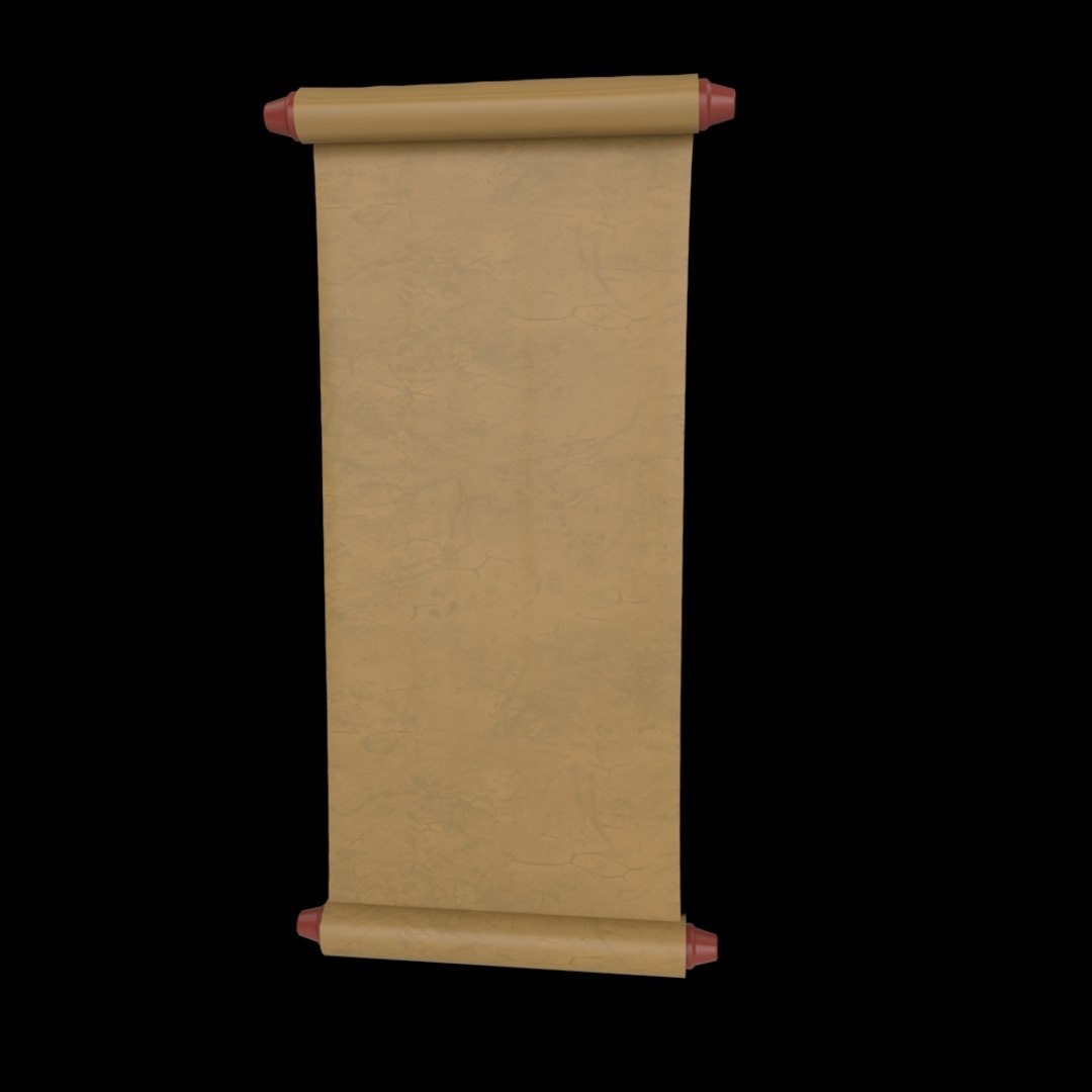 Animation Scripture Roll 3D - TurboSquid 1648105