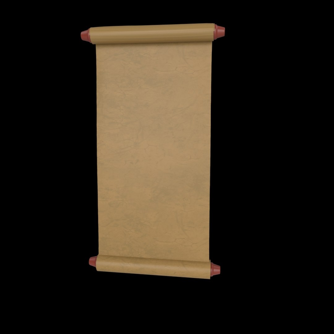 Animation Scripture Roll 3D - TurboSquid 1648105