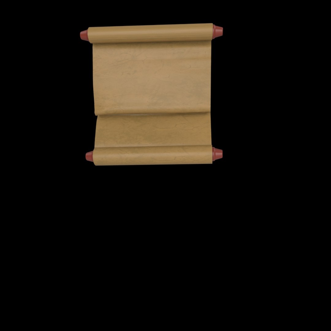 Animation Scripture Roll 3D - TurboSquid 1648105