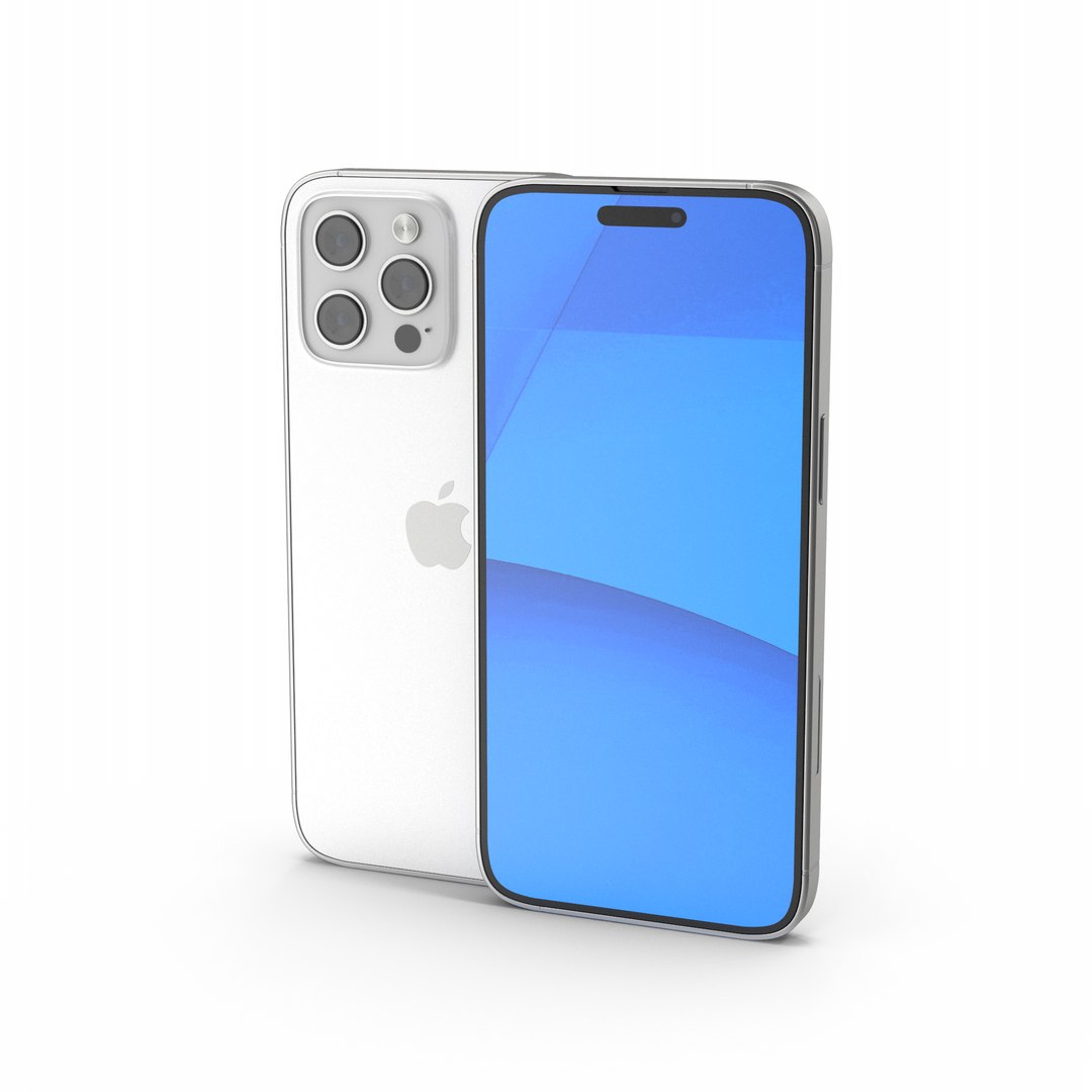 IPhone 14 Pro White Model - TurboSquid 1962145
