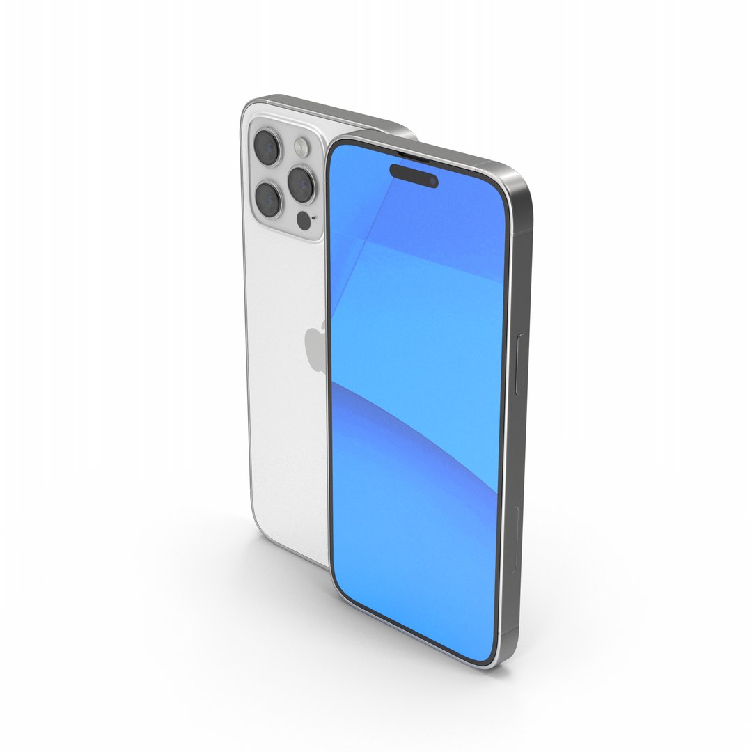 IPhone 14 Pro White Model - TurboSquid 1962145