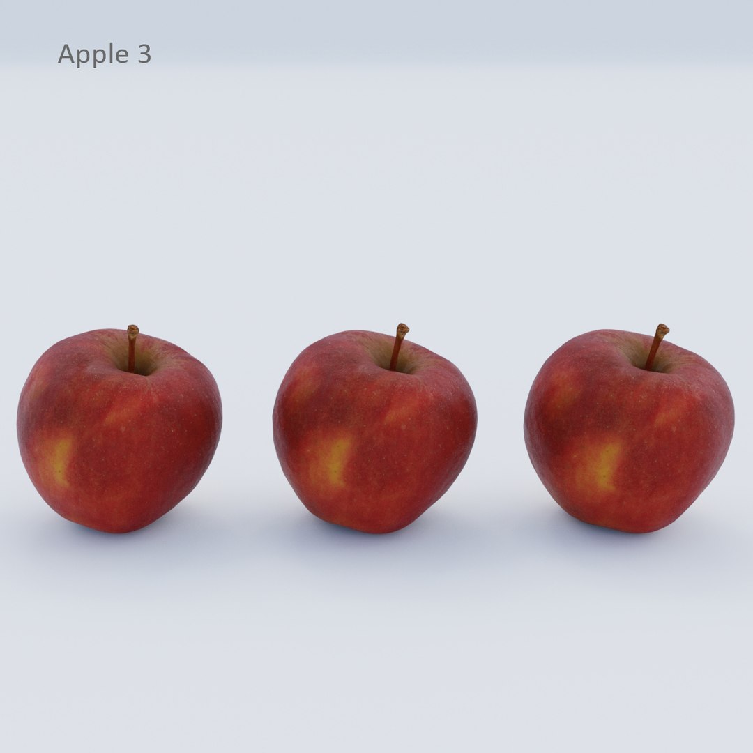 Apples Fruits Model - TurboSquid 1250932